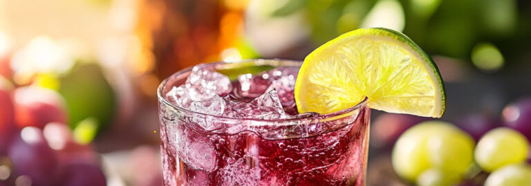 Classic Transfusion Cocktail: Vodka, Grape Juice & Ginger Ale